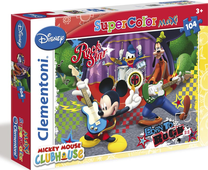 Clementoni Puzzle Supercolor Maxi Mickey Mouse 23637 104 dílků - Zbozi.cz