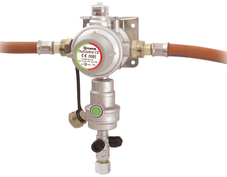 Regulátor tlaku plynu Truma Duo Control CS vertikální 30 mbar - Zbozi.cz
