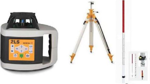Topcon 2LS GEMINI R sada - stativ s klikou, lať - Zbozi.cz