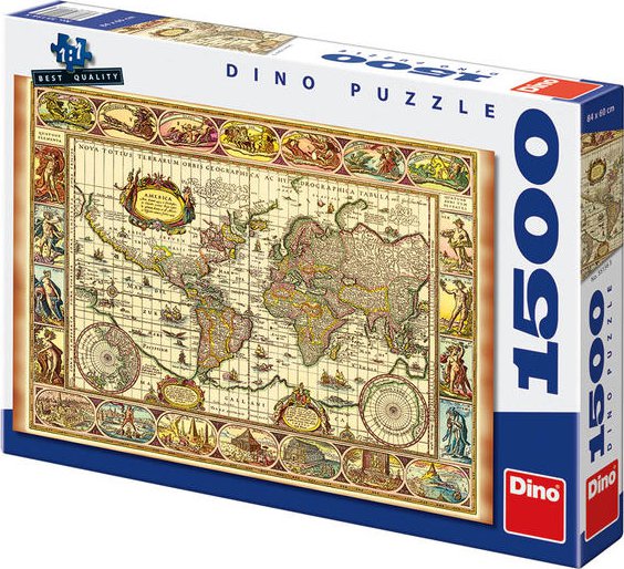 Dino Mapa a sedm divů světa 1500 dílků - Zbozi.cz