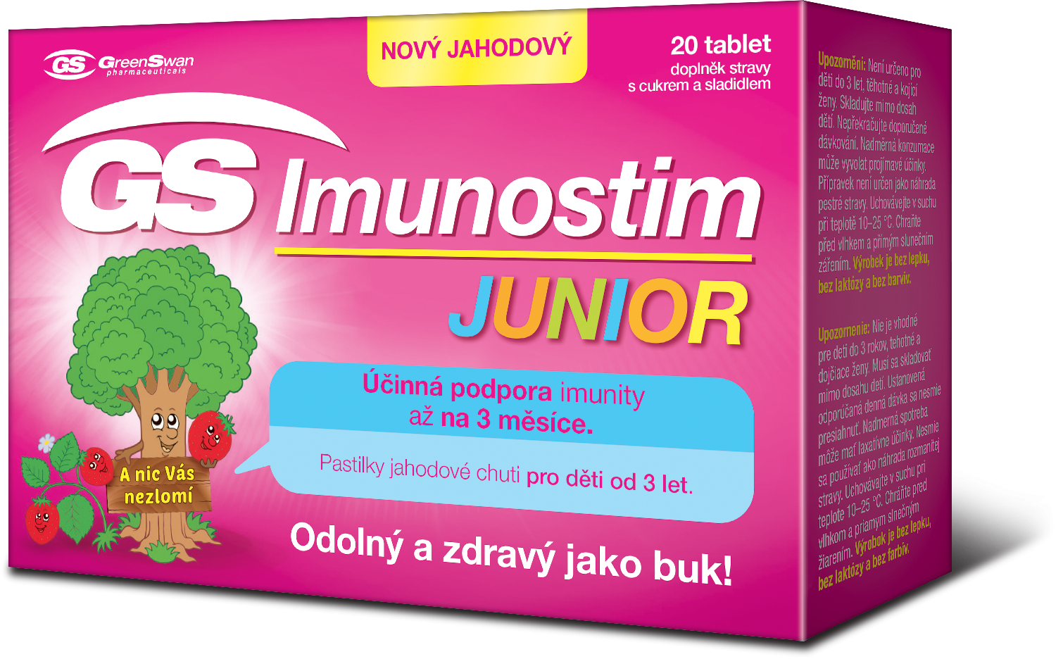 Green Swan GS Pharmaceuticals Imunostim Junior 20 tbl. od 216 Kč - Zbozi.cz
