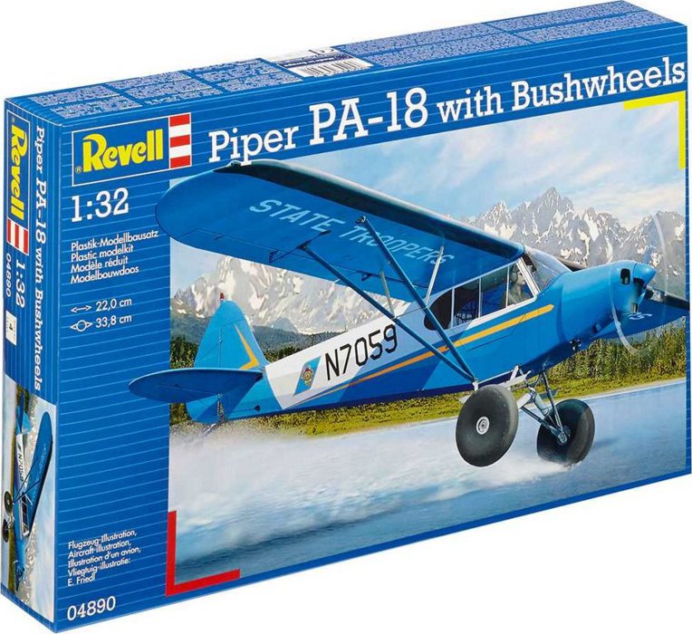 Revell Piper PA-18 with brushwheels 1:32 - Zbozi.cz