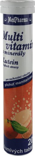 MedPharma Multivitamín s minerály + lutein šumivé 20 tbl. od 43 Kč ...
