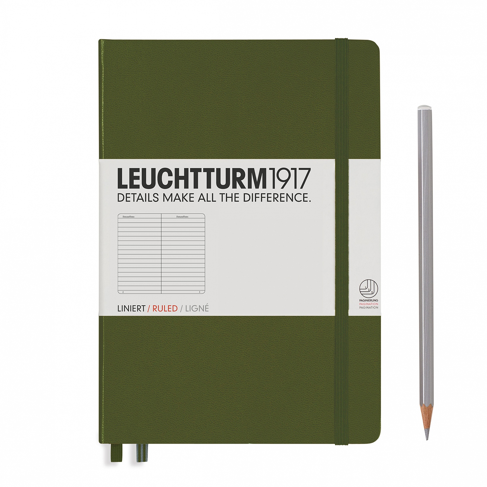 Leuchtturm1917 Medium A5 Army , linkovaný od 479 Kč - Zbozi.cz