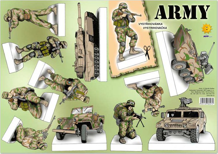 MFP Army vystřihovánky - Zbozi.cz