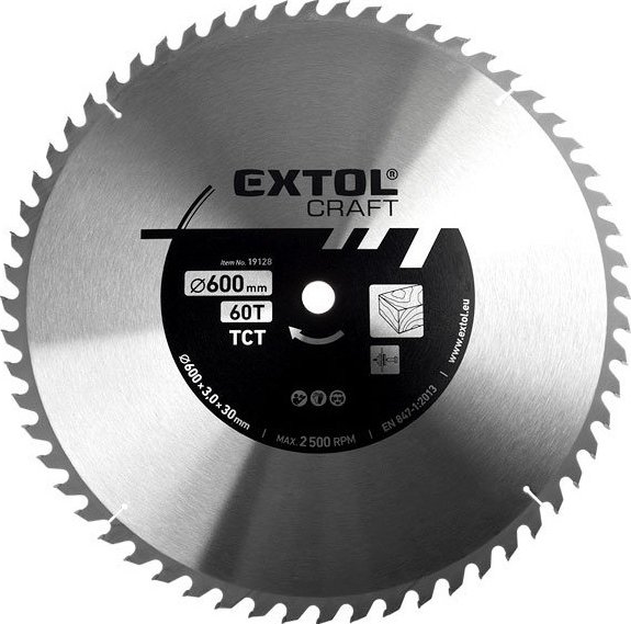 Extol Craft 19128 600 x 30 x 3 mm 60 zubů od 1 352 Kč - Zbozi.cz