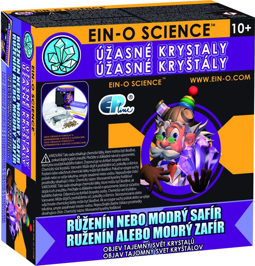 EIN-O Úžasné krystaly růženín/modrý safír - Zbozi.cz