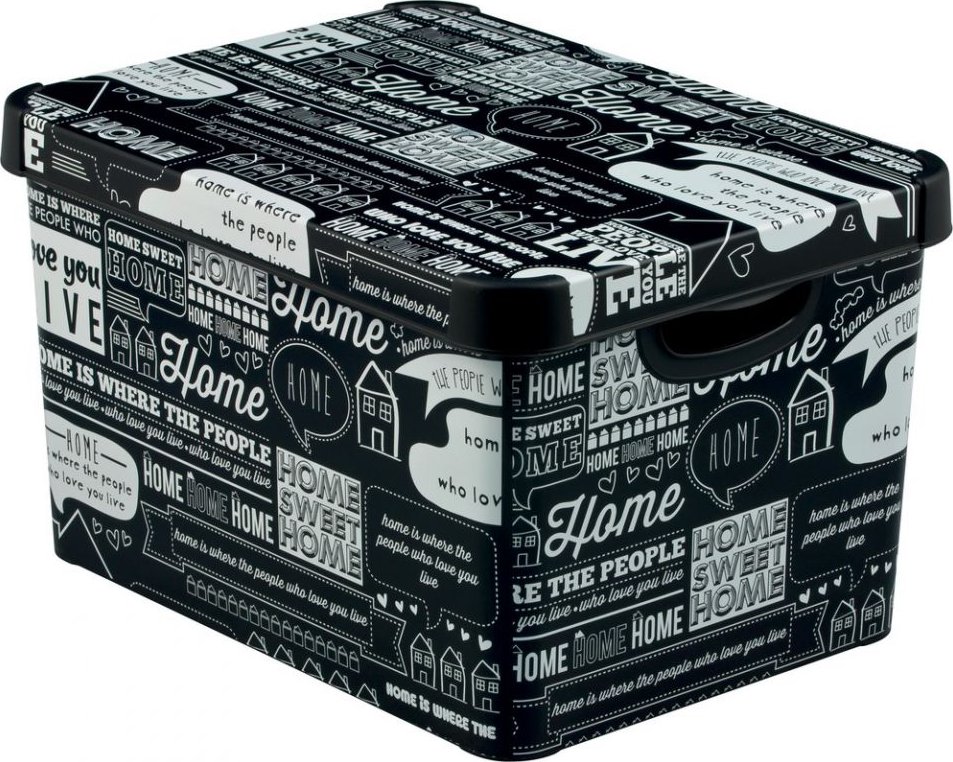 Curver box s víkem L Typography - Zbozi.cz