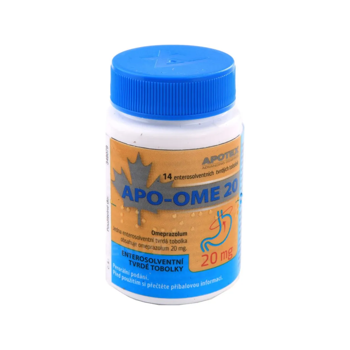 Foto Lék na žaludek, slinivku a játra Apo-Ome 20 14 tbl. - Zbozi.cz