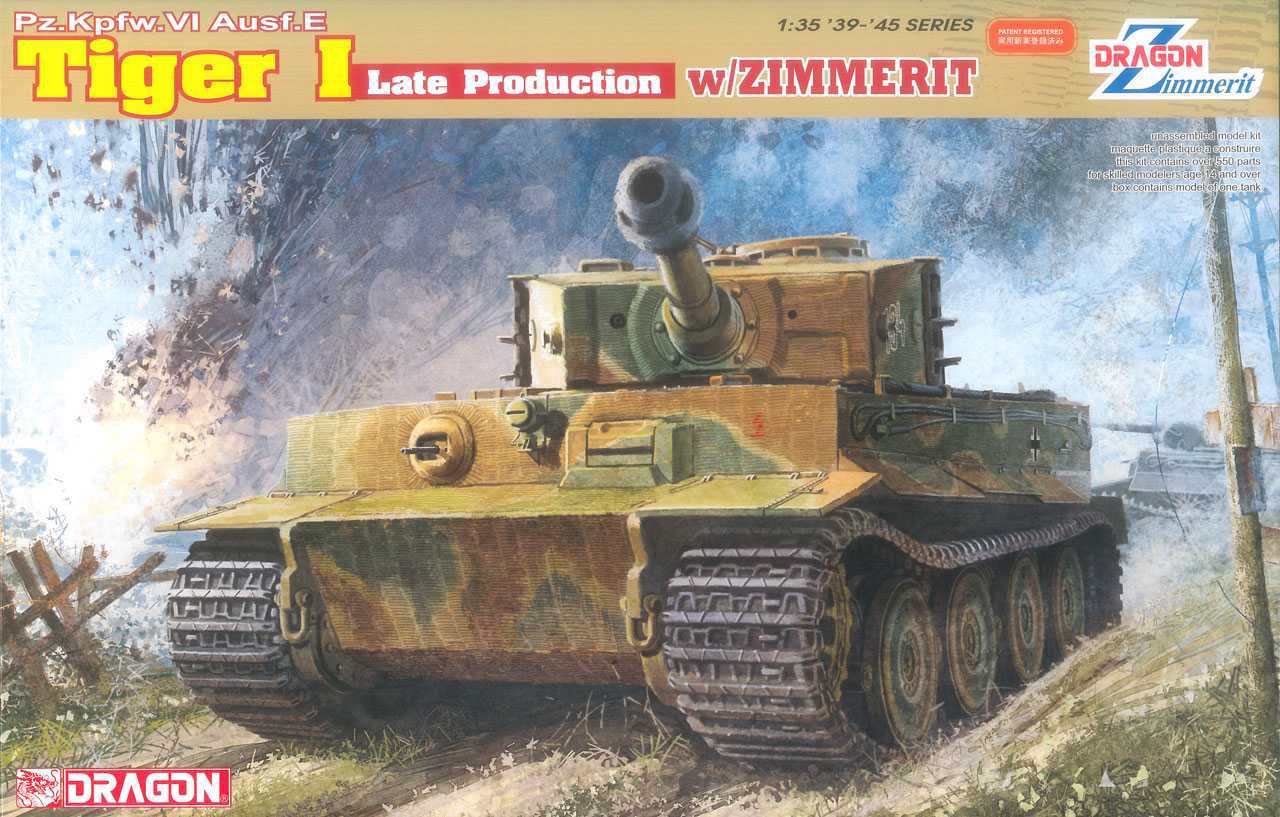 Dragon Pz.Kpfw.VI Ausf.E Tiger I Late Production w/Zimmerit 1:35 - Zbozi.cz