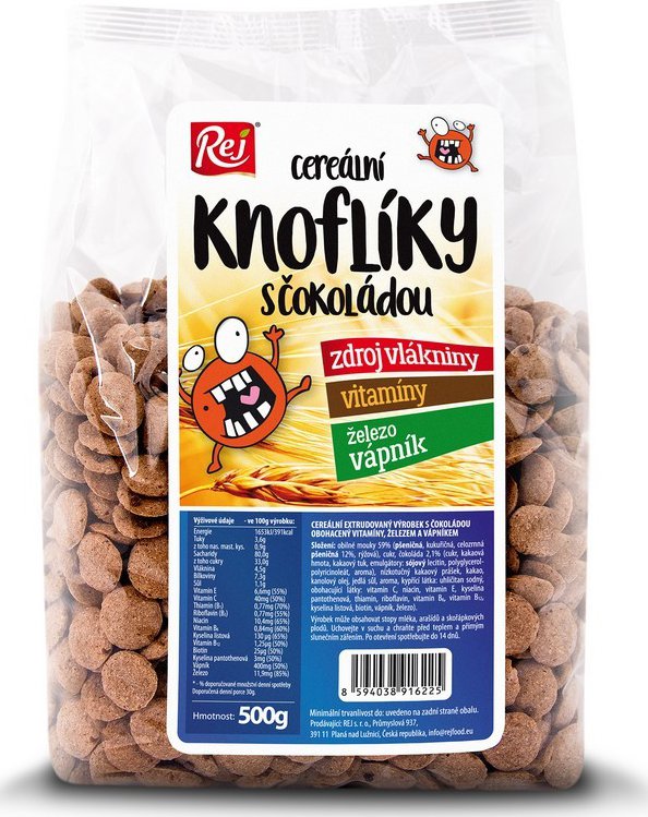 Rej Cereální penízky s čokoládou 500 g - Zbozi.cz