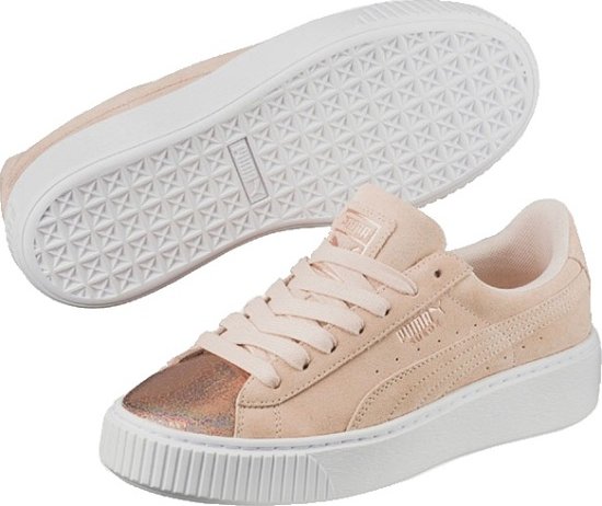 PUMA Suede Platform LunaLux W Cream Tan - Zbozi.cz