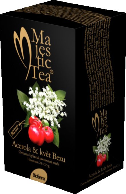 Biogena Majestic Tea Acerola/květ bezu 20 x 2,5 g - Zbozi.cz