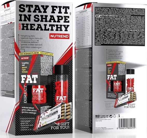 Nutrend Fat Direct + Multivitamin Compressed Caps 60 + 60 cps. - Zbozi.cz