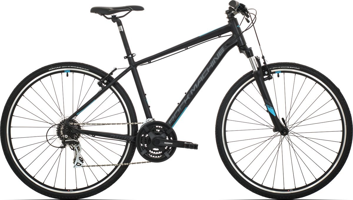 Rock Machine Crossride 250 Mat Black/Petrol Blue/Dark Grey - Zbozi.cz