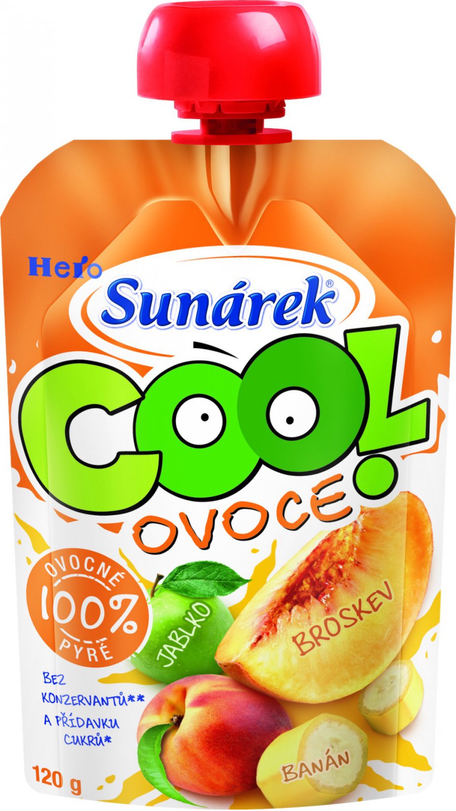 Sunar Cool ovoce 120 g broskev/jablko/banán od 23 Kč - Zbozi.cz