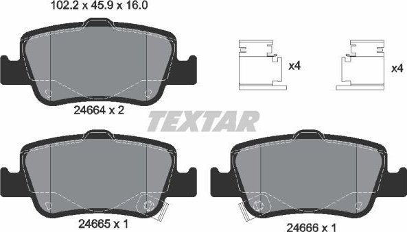 Textar 2466401 od 576 Kč - Zbozi.cz