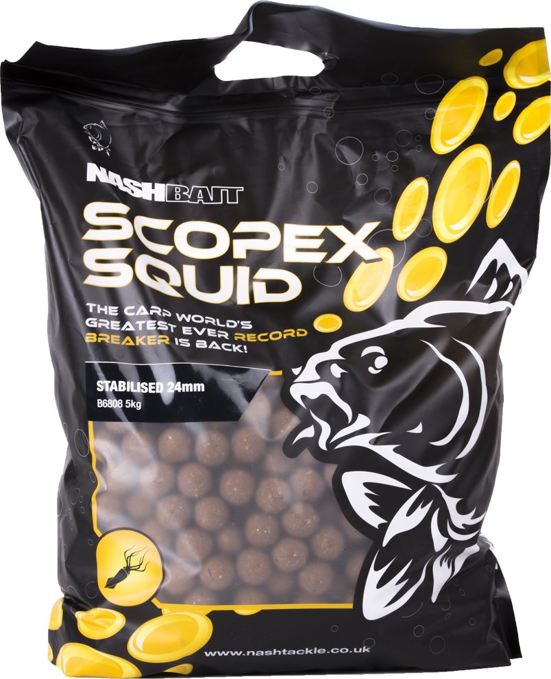 Nash Tackle Scopex & Squid Stabilised Boilies 18 mm/1 kg - Zbozi.cz