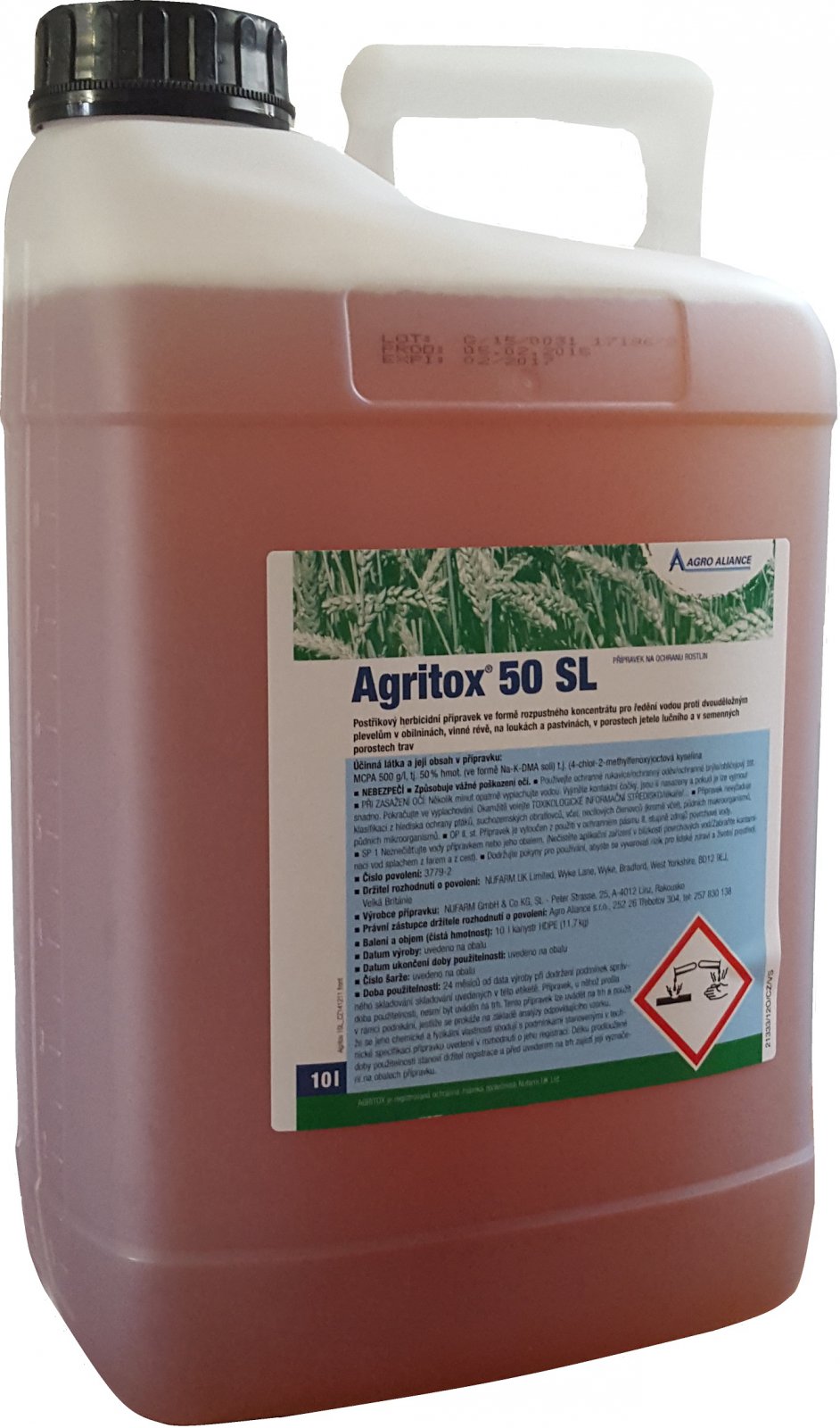 Agro Aliance Agritox 50 SL 10 l od 3 082 Kč - Zbozi.cz