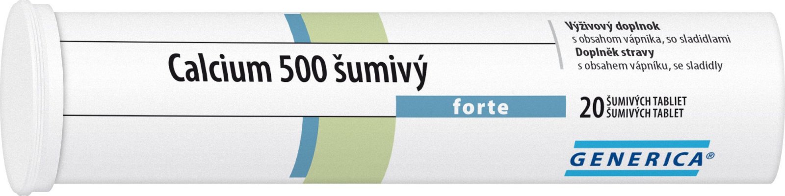 Generica Calcium 500 Forte šumivé 20 tbl. od 132 Kč - Zbozi.cz