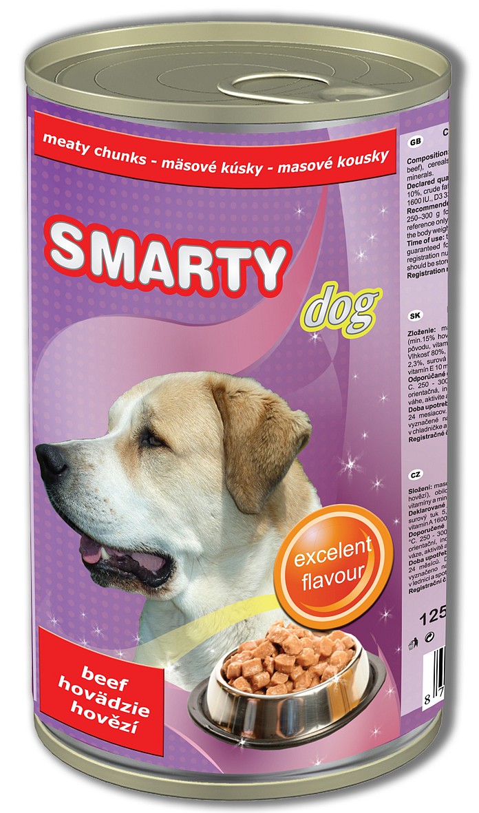 SMARTY Pets Chunks Dog 1250 g od 37 Kč - Zbozi.cz
