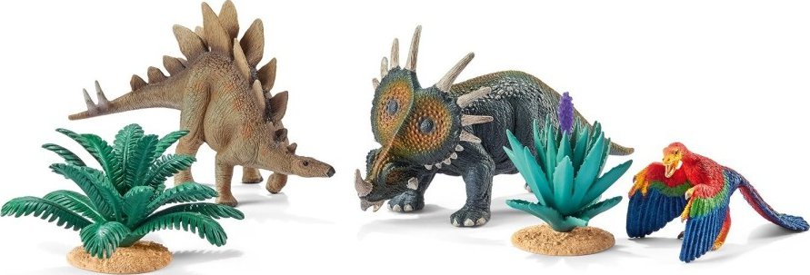 Schleich 42260 Hrací set s prehistorickými zvířaty a rostlinami - Zbozi.cz