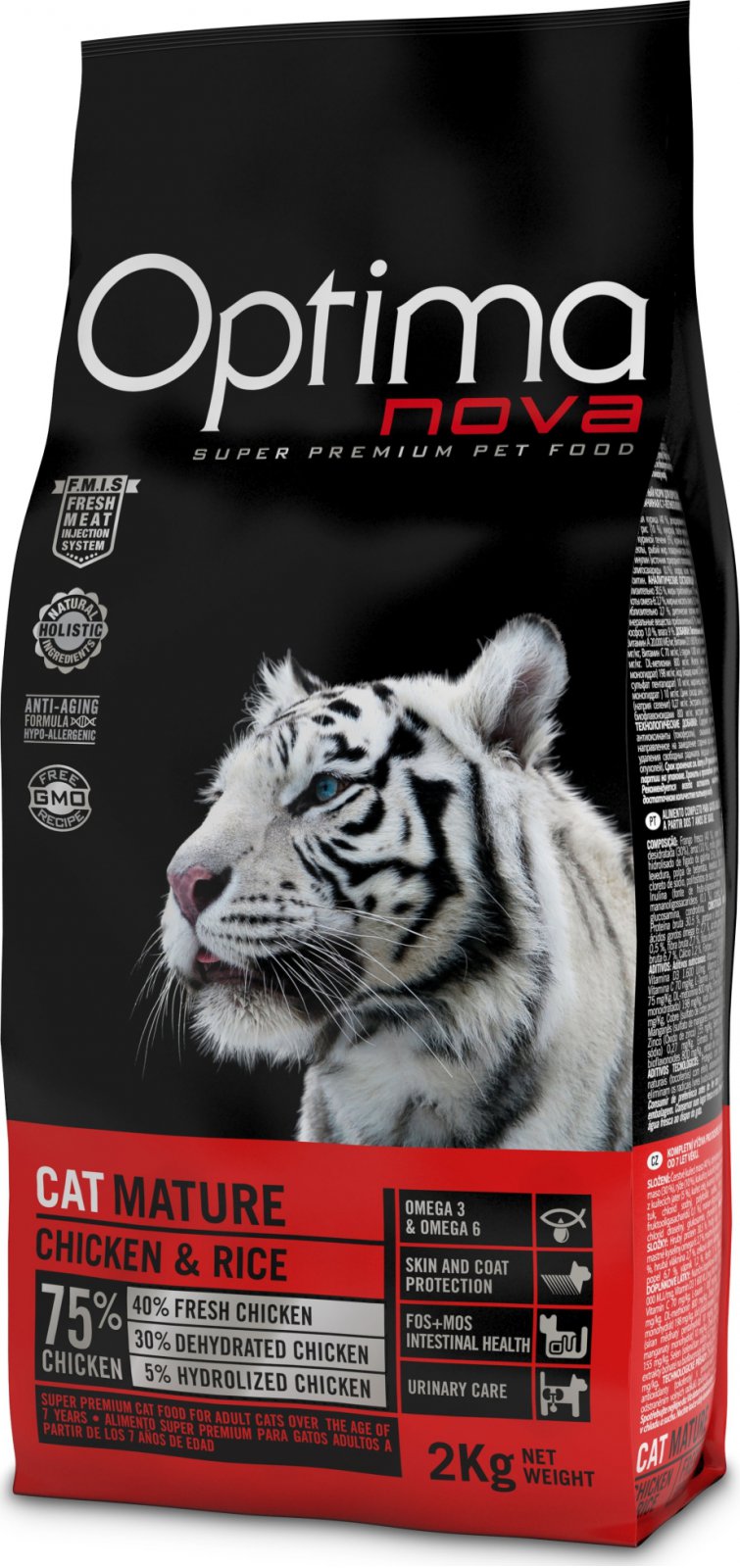 Optimanova Cat Mature Chicken & Rice od 309 Kč - Zbozi.cz