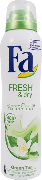 Fa Fresh&Dry Green Tea Scent W deospray 150 ml od 47 Kč - Zbozi.cz