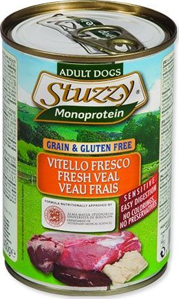 Recenze Stuzzy Dog Monoprotein telecí 400 g - Zbozi.cz