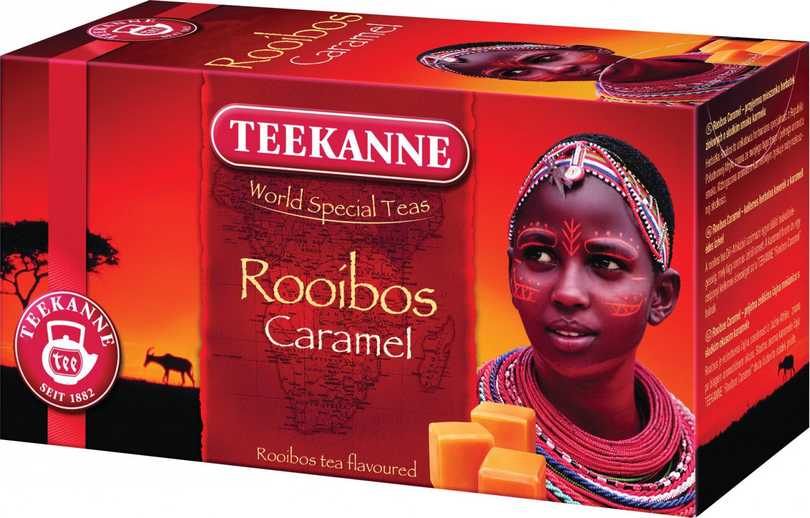 Teekanne Rooibos Caramel 20 x 1,75 g od 37 Kč - Zbozi.cz