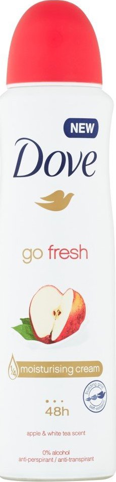 Dove Go Fresh Apple and White Tea 48 h W deodorant 150 ml od 61 Kč ...