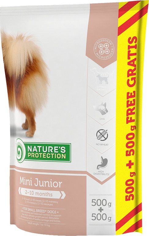 Nature's Protection Dog Dry Junior Mini 1 kg - Zbozi.cz