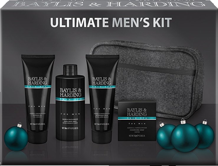 Baylis & Harding Skin Spa Men´s Box Set jantar a santalové dřevo - Zbozi.cz