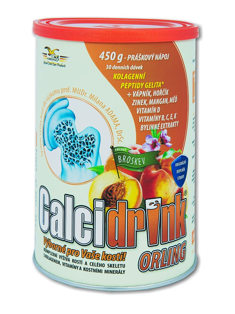 Orling Calcidrink broskev 450 g od 662 Kč - Zbozi.cz