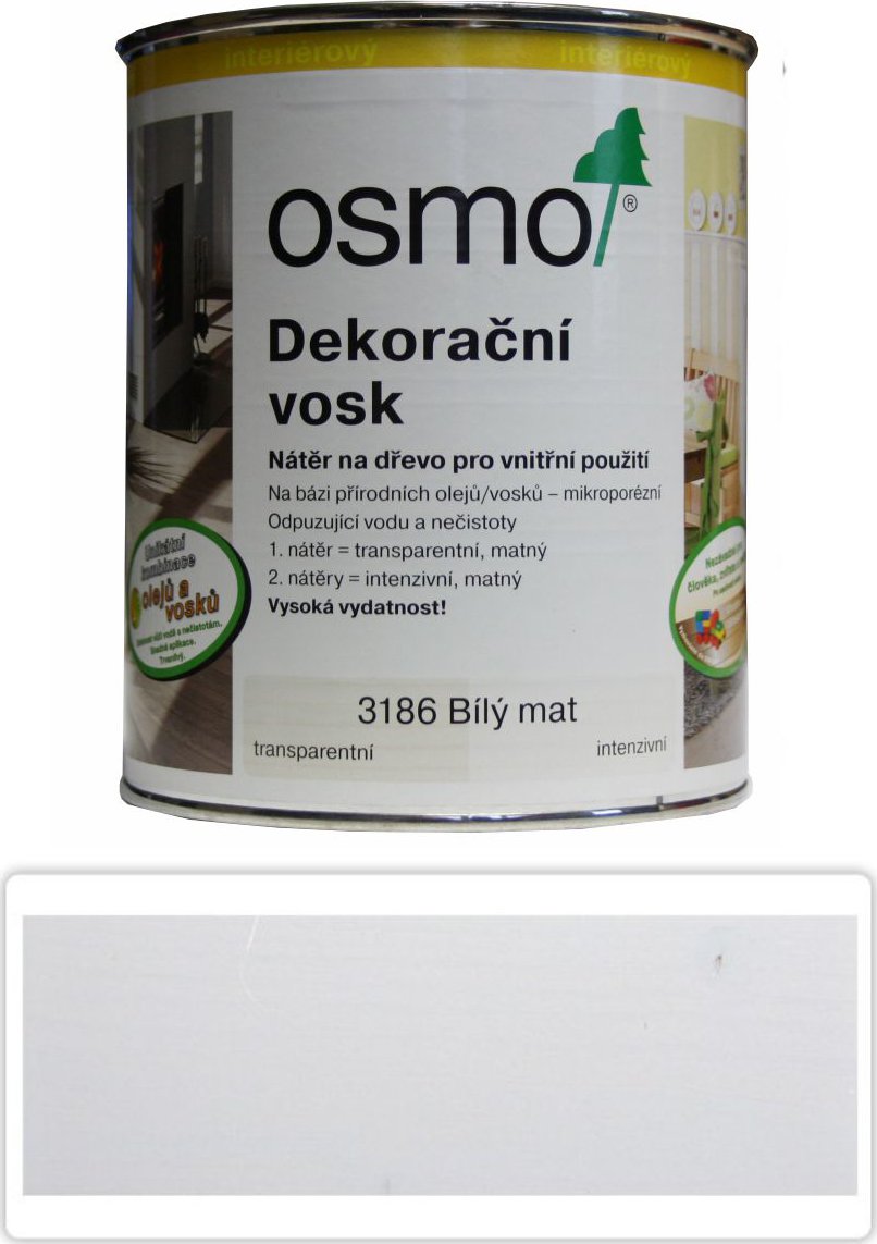 OSMO Color Creativ 3186 2,5 l bílý matný od 3 505 Kč - Zbozi.cz