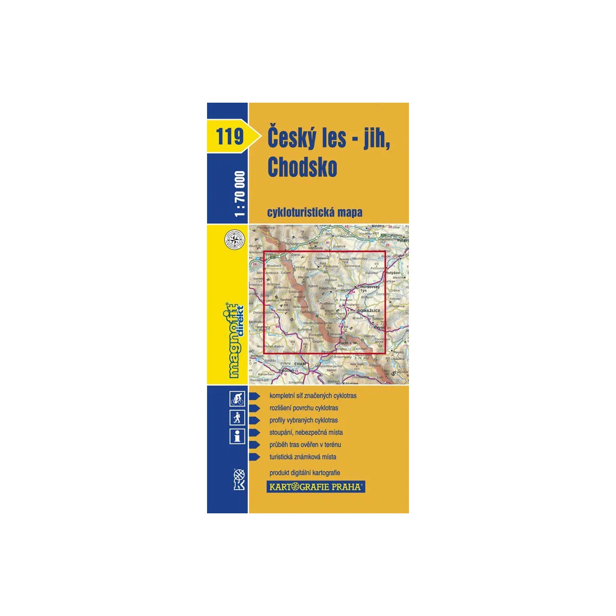 Foto Český les - jih, Chodsko: Cyklomapa č. 119 - Kartografie Praha ...
