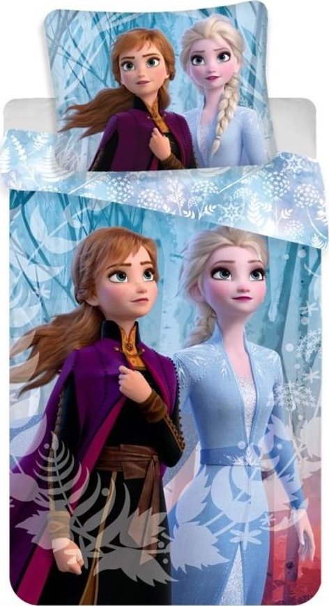 Jerry Fabrics Frozen 2 Blue 140 x 200, 70 x 90 cm zipový uzávěr - Zbozi.cz
