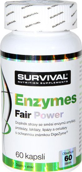 Survival Enzymes Fair Power 60 cps. od 174 Kč - Zbozi.cz
