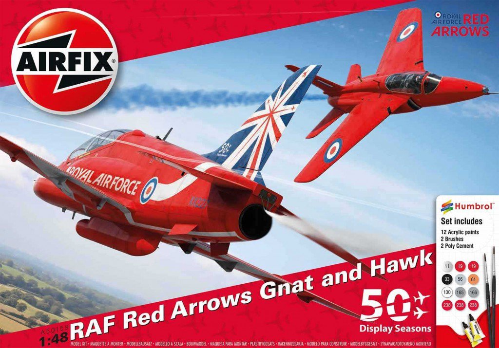 Airfix RAF Red Arrows Gnat and Hawk 1:48 - Zbozi.cz