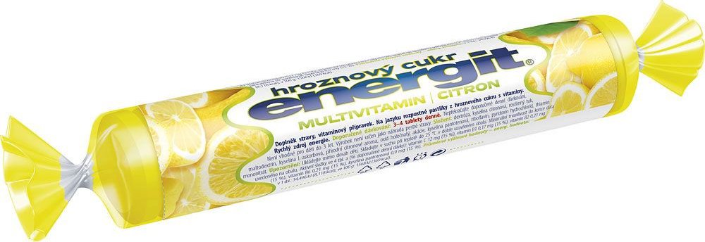 Energit Hroznový cukr multivitamin citron 17 tbl. od 14 Kč - Zbozi.cz