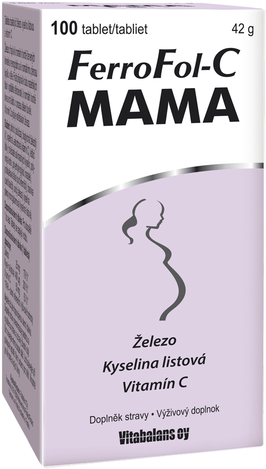 Vitabalans FerroFol-C Mama tbl. 100 - Zbozi.cz