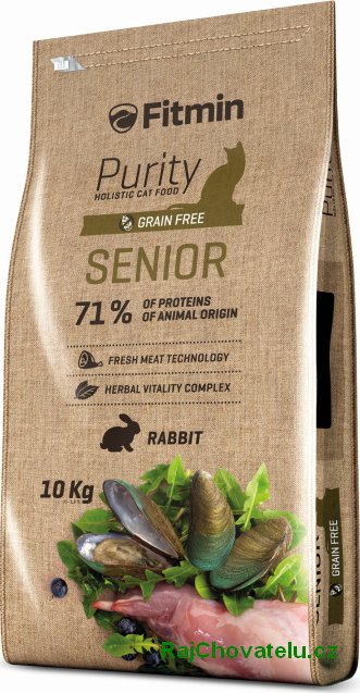 Fitmin Cat Purity Senior 2 x 10 kg od 3 080 Kč - Zbozi.cz