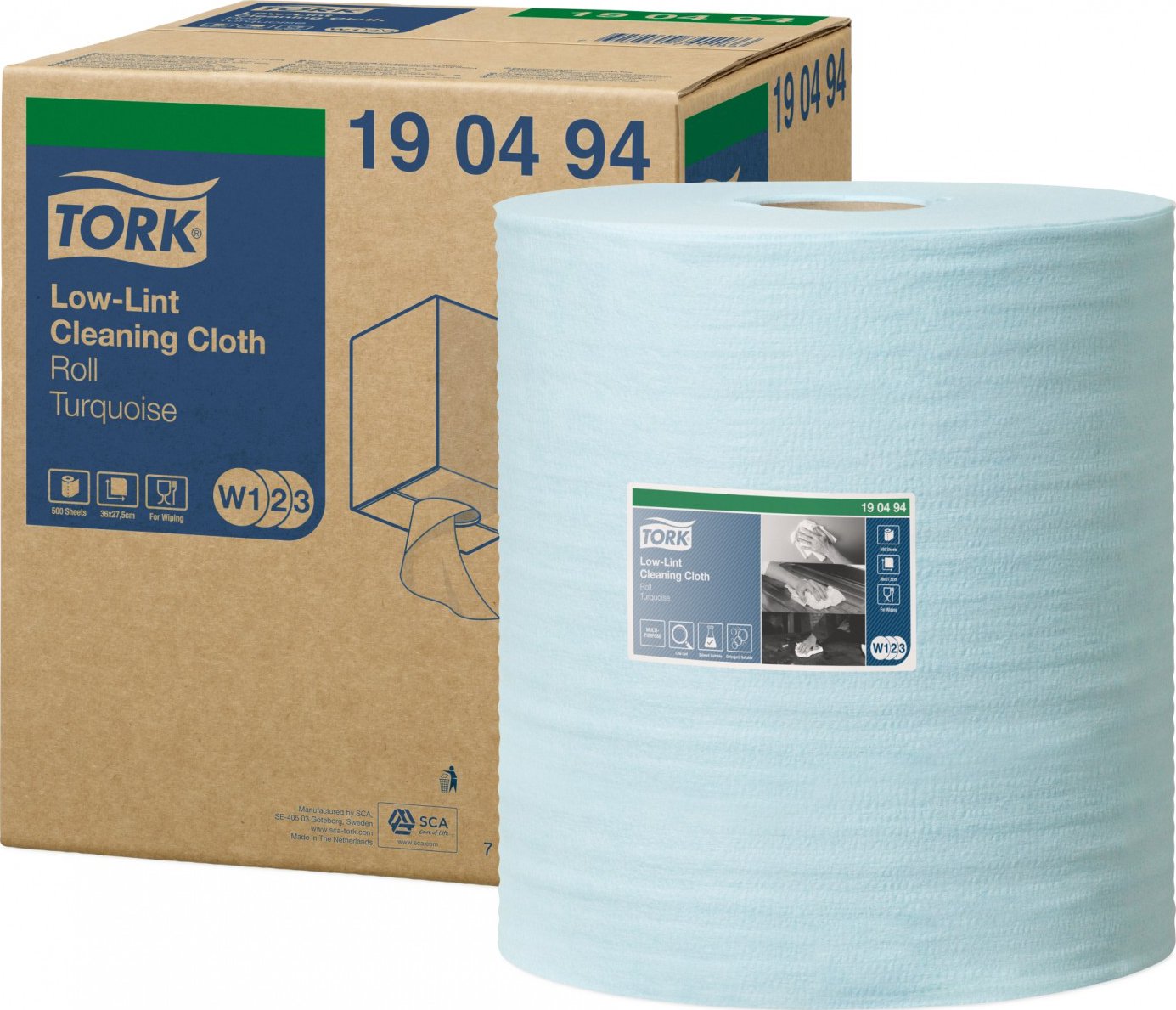 Tork 190494 Low-Lint 1vrstvé tyrkysové 1 ks od 2 889 Kč - Zbozi.cz