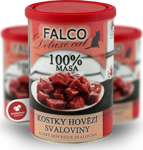 Falco Cat Deluxe kostky hovězí svaloviny 400 g od 99 Kč - Zbozi.cz