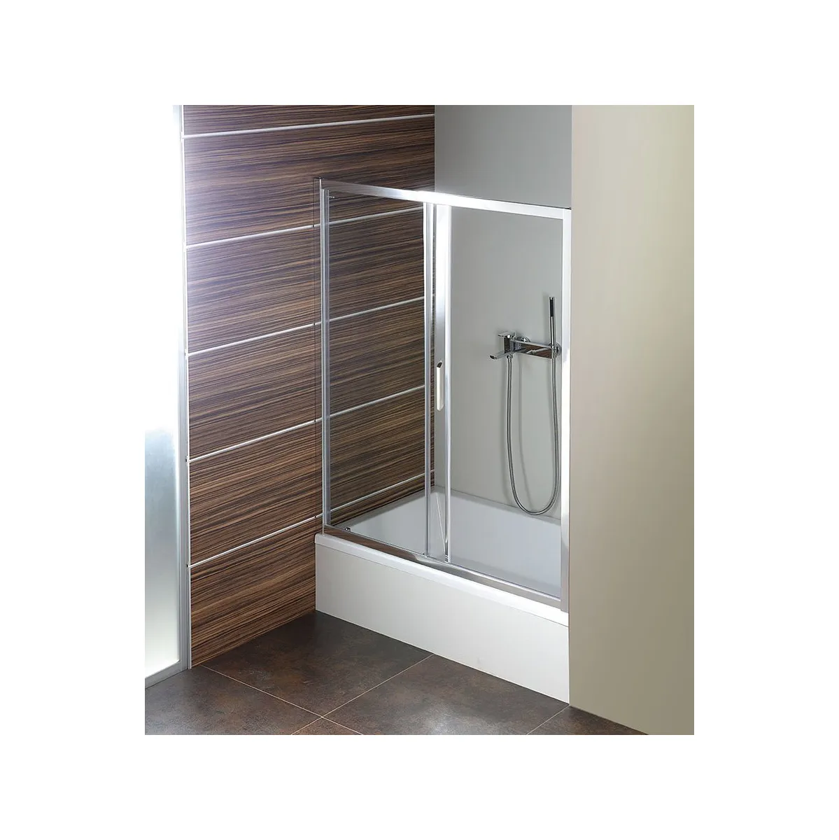 Foto Sprchové dveře Polysan Deep MD1415 dveře čiré stříbrné - Zbozi.cz