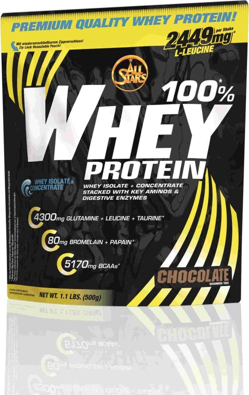 All Stars 100% Whey Protein čokoláda 500 g - Zbozi.cz