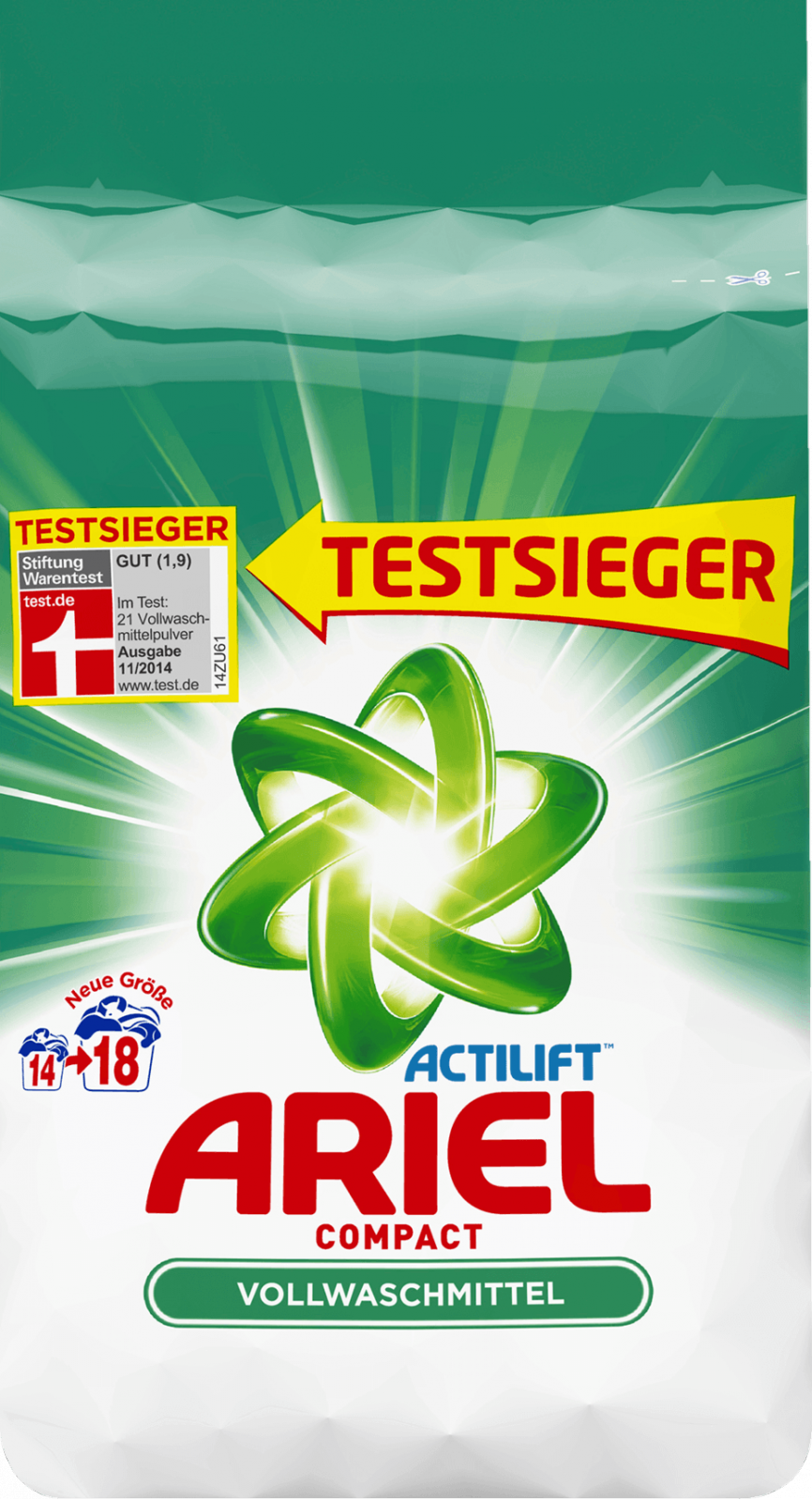 Ariel Actilift prášek na praní 1,35 kg - Zbozi.cz