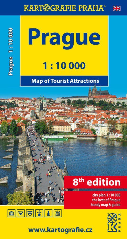 Prague: Map of Tourist Attractions 1:10 000 - Kartografie Praha [EN ...