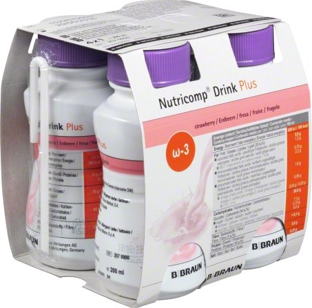 B. Braun Nutricomp Drink Plus Jahoda 4 x 200 ml - Zbozi.cz