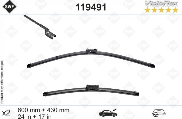 SWF Original Visioflex Set 119491 600 + 430 mm od 507 Kč - Zbozi.cz